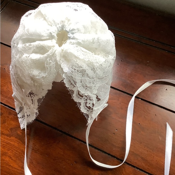 Accessories | Lace Infant Christening Bonnet Hat Boygirl | Poshmark